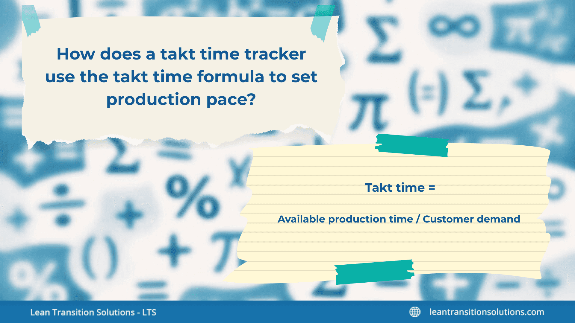 Takt Time Tracker: Keeping Manufacturing Production on Pace